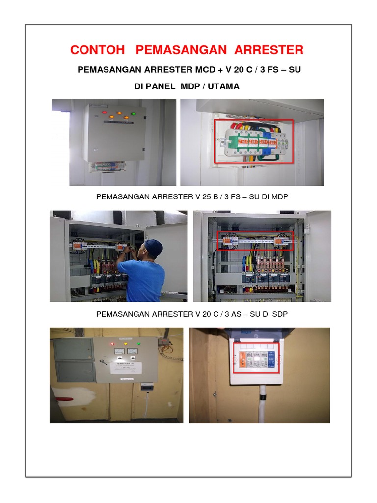 Contoh Pemasangan Arrester Pt1 | PDF