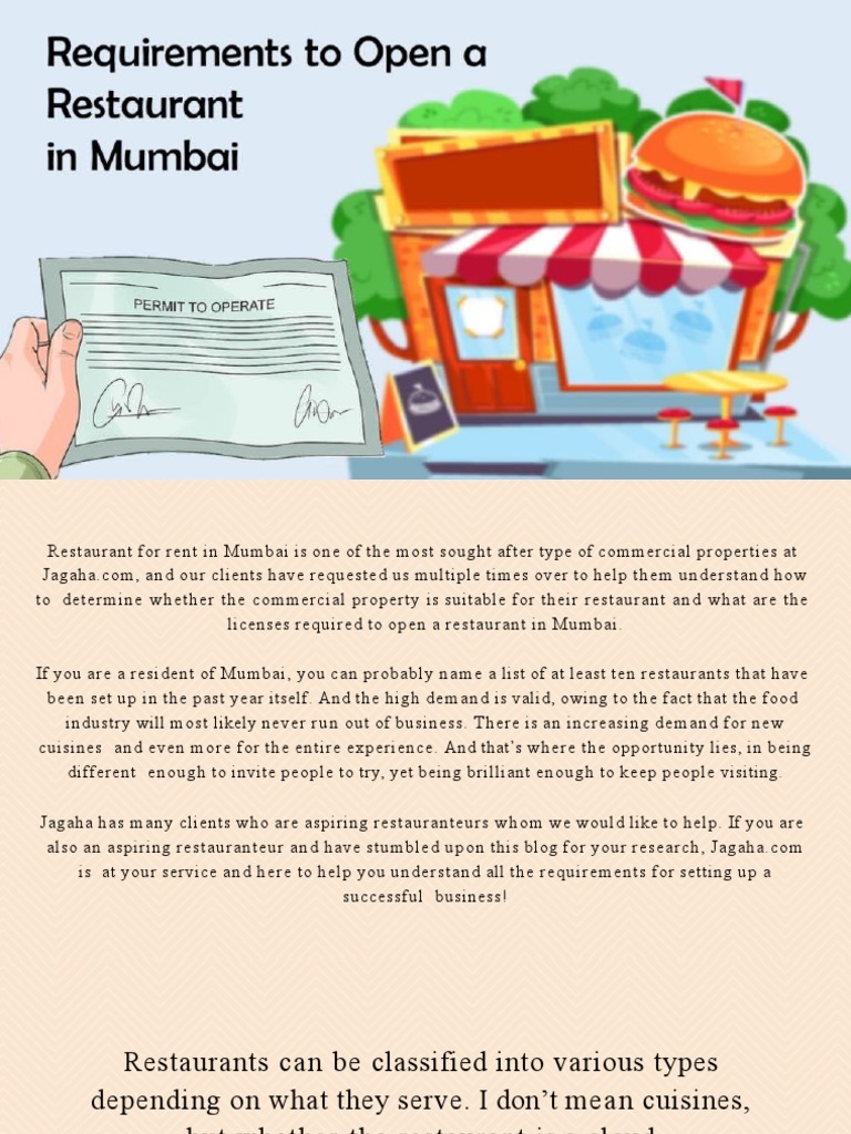Restaurant License Requirements in Mumbai | PDF | Business | Finance ...