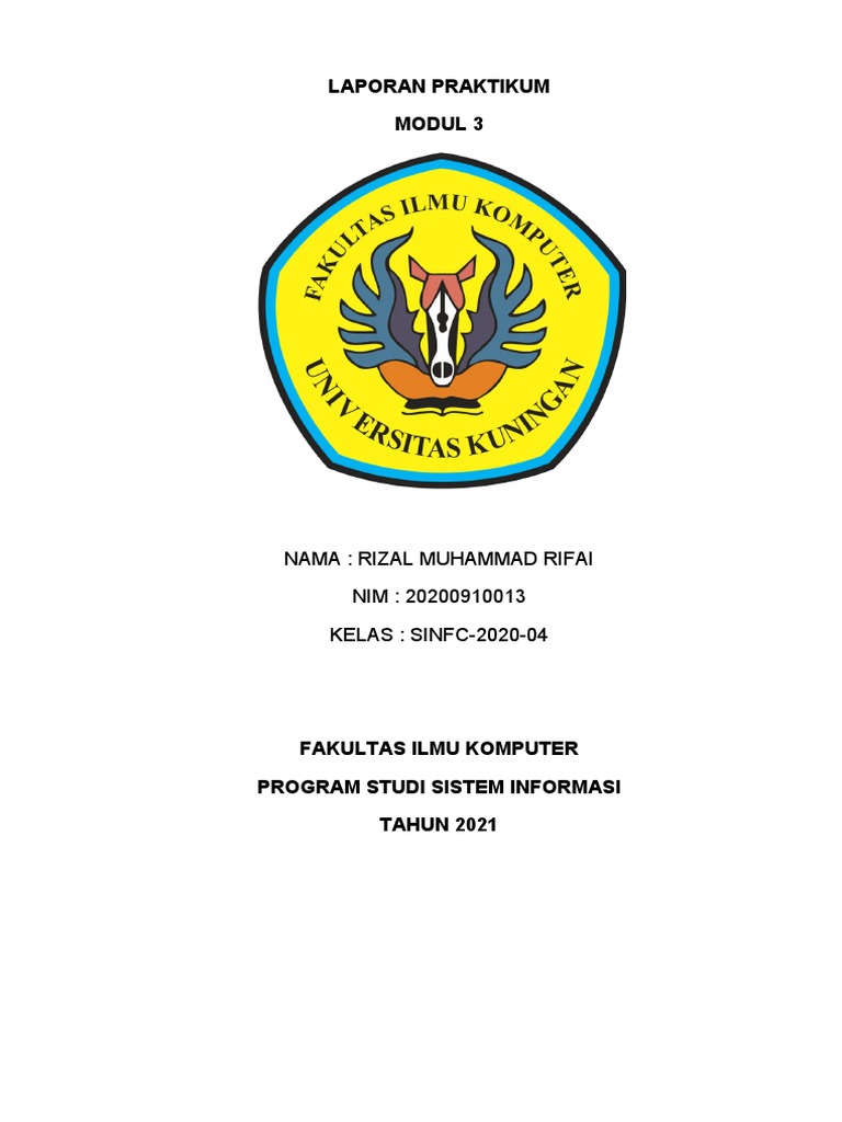LAPORAN PRAKTIKUM Modul 3 - Rizal - Muhammad - Strukdat | PDF | Metode & Bahan Ajar | Komputer