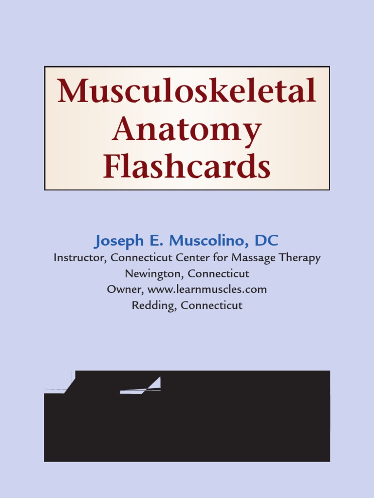 Flashcard Samples | PDF | Neck | Shoulder