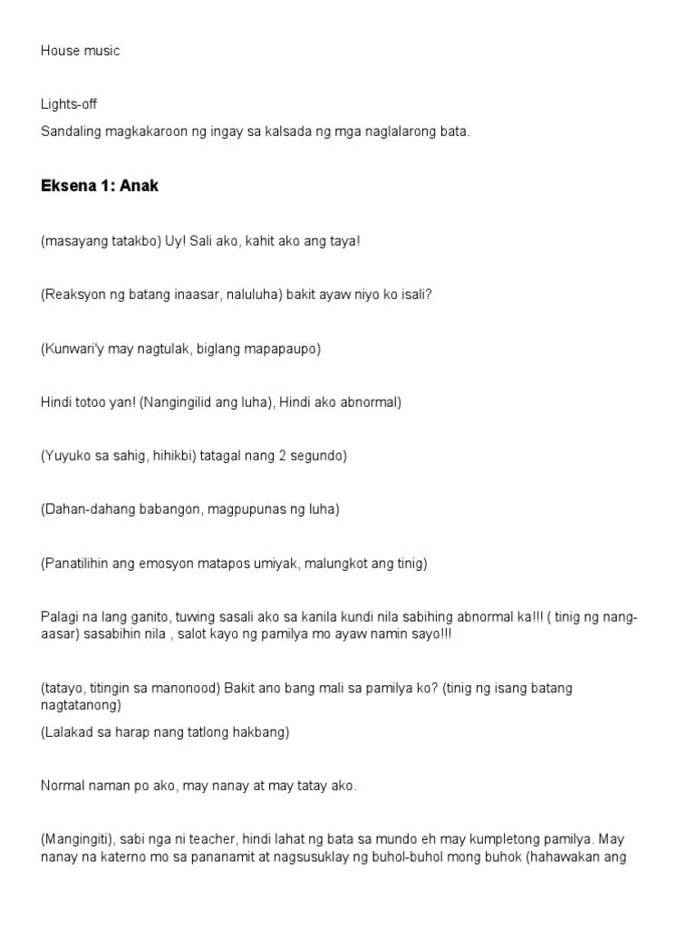 Sample Script | PDF