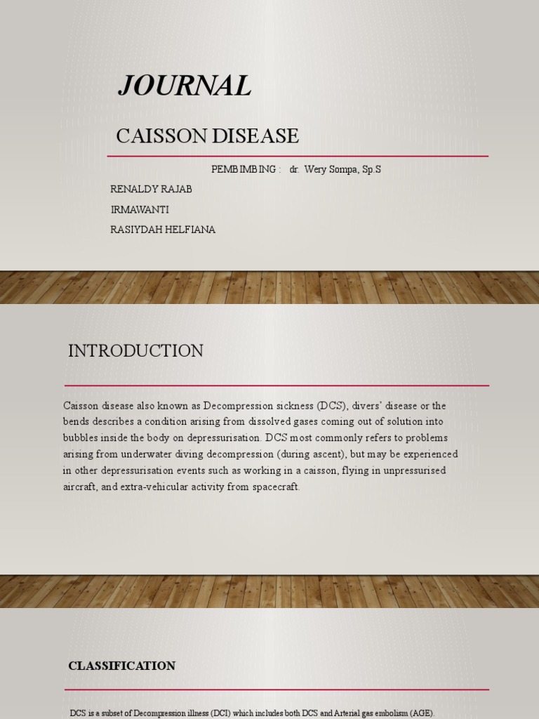 Caisson Disease: Causes & Treatment | PDF | Underwater Diving ...