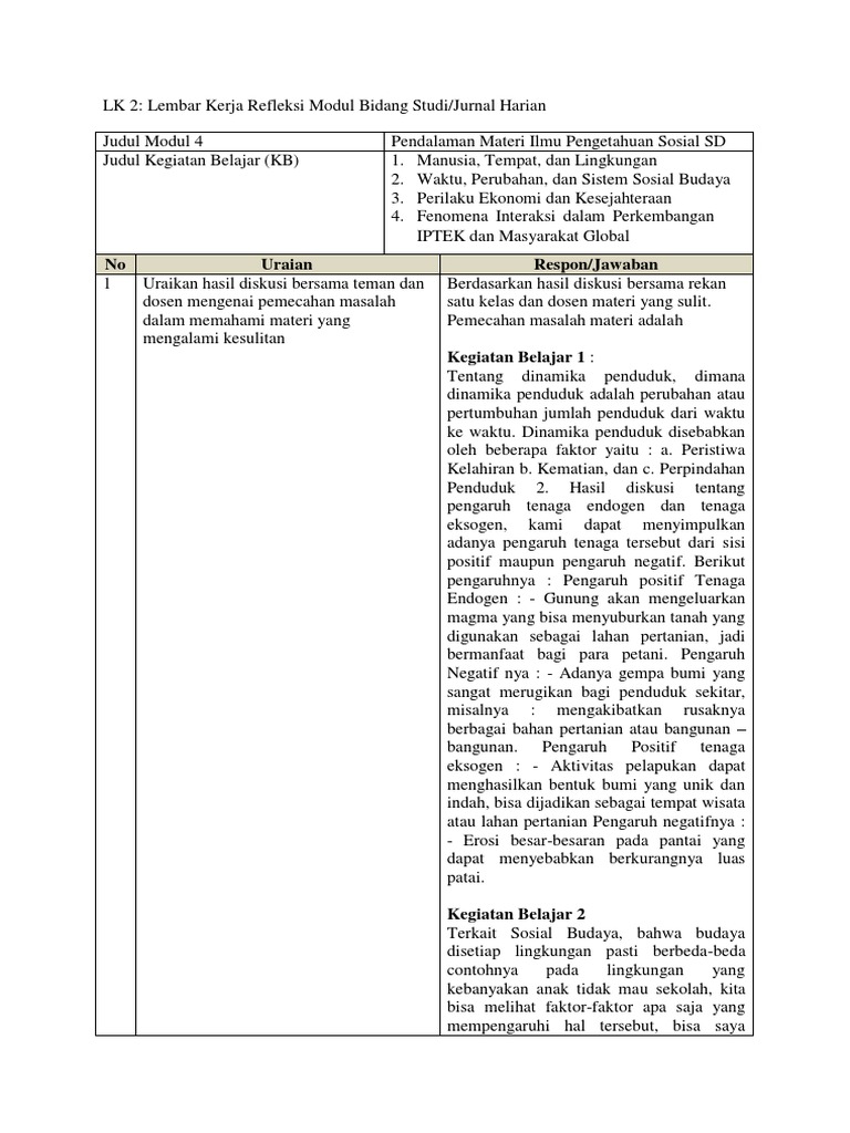 LK 2 Refleksi Modul 4 Ips - Roby Adrian | PDF