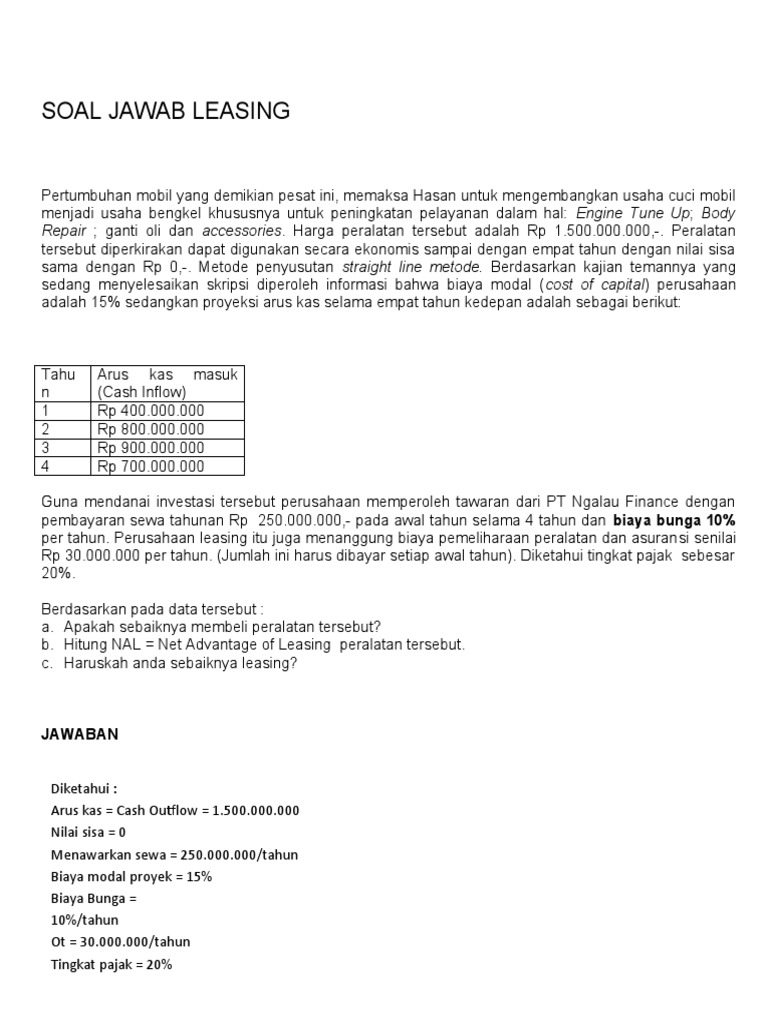 Soal Jawab Leasing | PDF