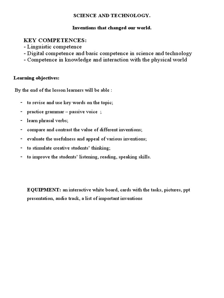 Key Inventions and Their Impact | PDF | Science | Computing And ...