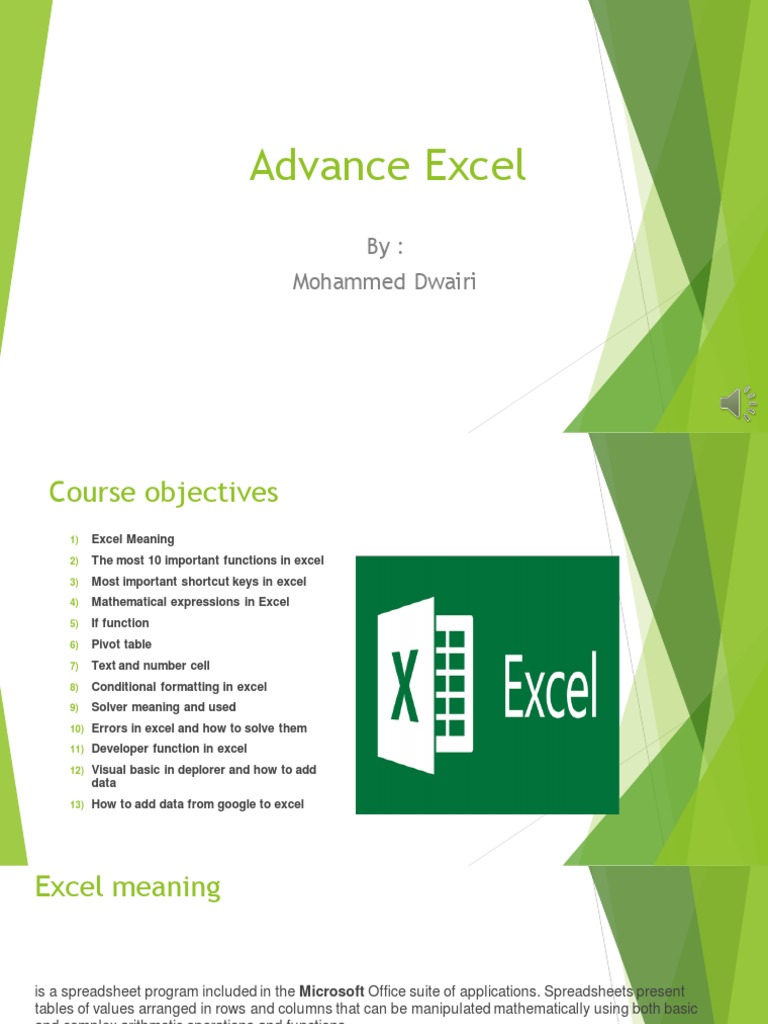 Advanced Excel Sheet | PDF | Visual Basic For Applications | Microsoft Excel
