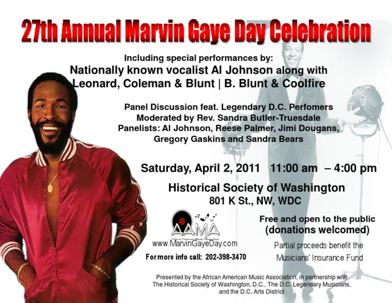 Marvin Gaye Day Celebration Event | PDF