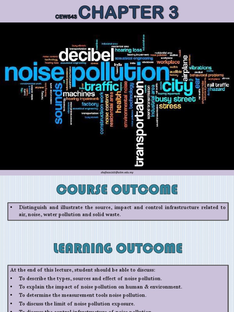 Chapter 3 - Noise Pollution | PDF | Noise | Sound