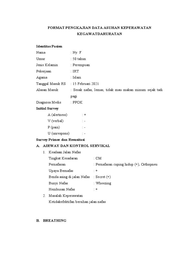 Askep Gadar Ppok | PDF