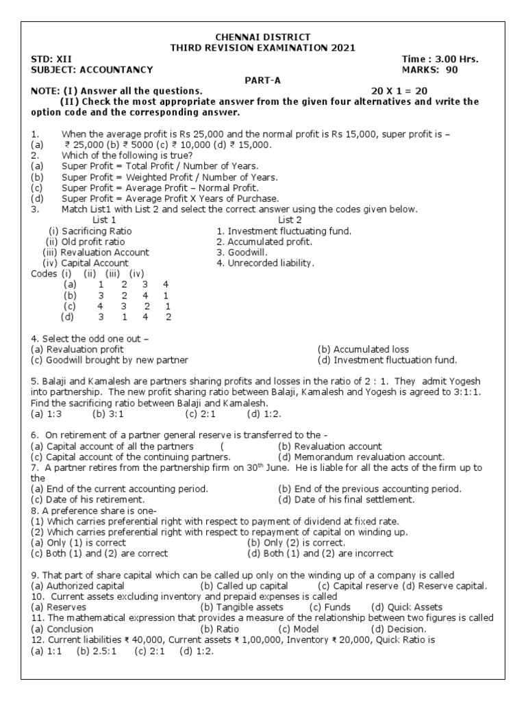 Memorandum Revaluation Account Explained | PDF | Equity (Finance ...