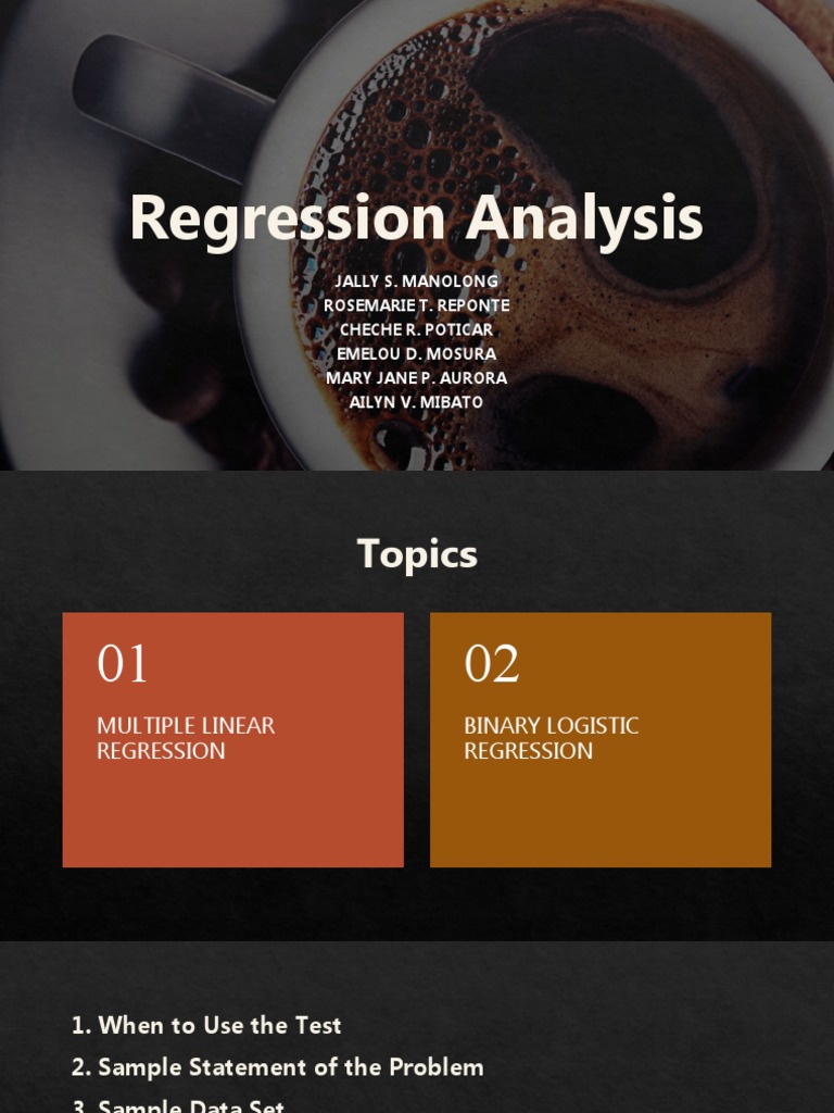 5 Regression Analysis | PDF | Errors And Residuals | Logistic Regression