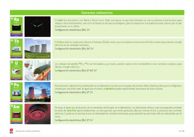 Elementos Radiactivos | PDF