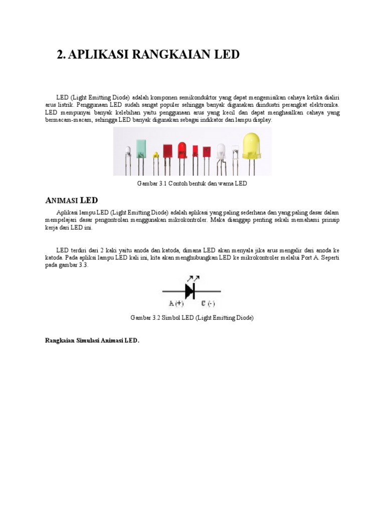 Aplikasi Rangkaian LED | PDF | Teknologi & Rekayasa