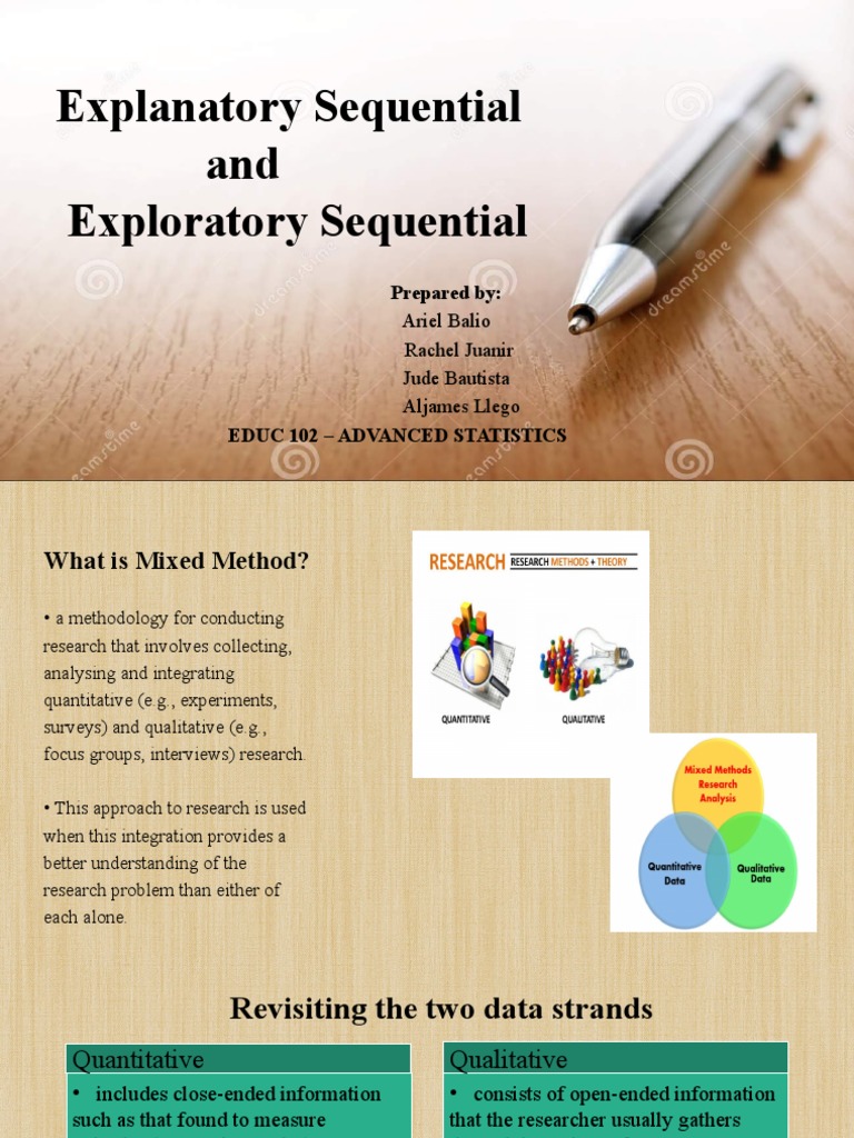Explanatory Sequential and Exploratory Sequential | PDF | Qualitative ...