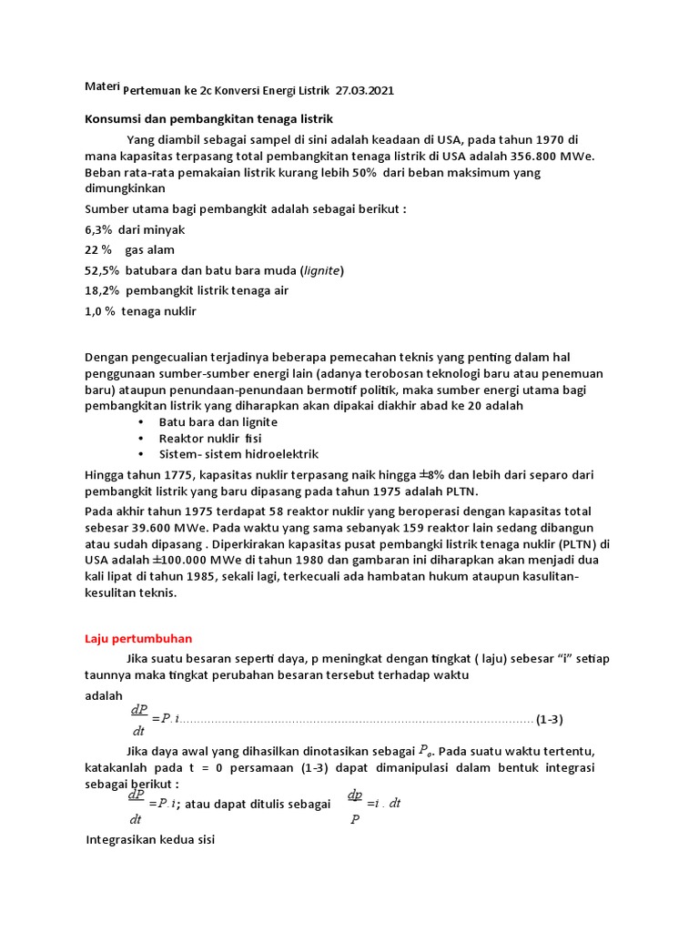 Materi Pertemuan Ke 2c Ok Dasar Konversi Listrik 27.03.2021 | PDF