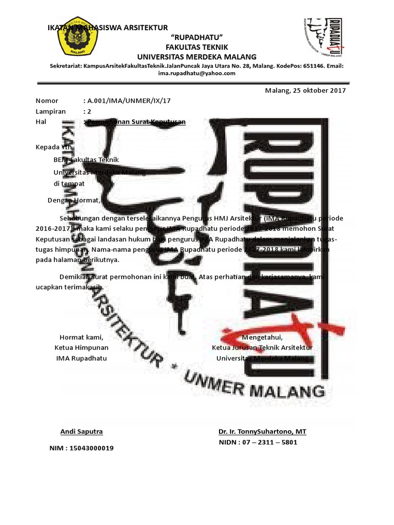 Ikatan Mahasiswa Arsitektur "Rupadhatu" Fakultas Teknik Universitas ...