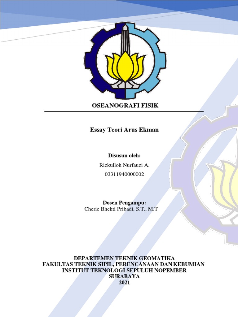 Teori Arus Ekman - Oseanografi Fisik | PDF