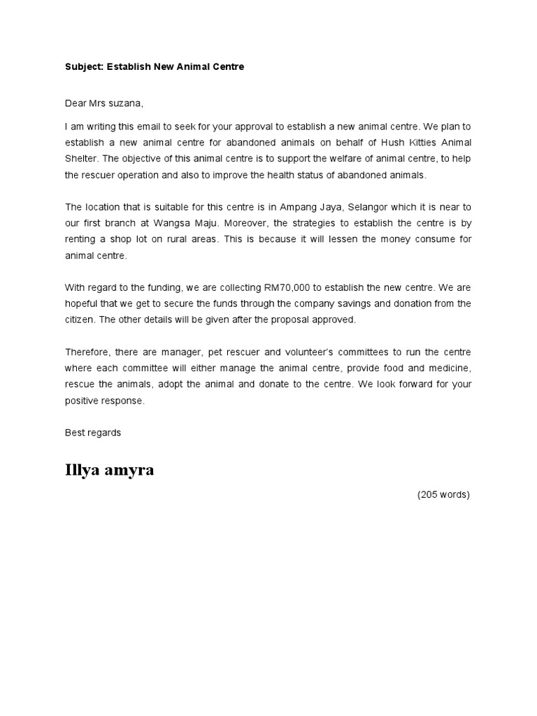 Proposal to Establish a New Animal Shelter in Ampang Jaya, Selangor to ...