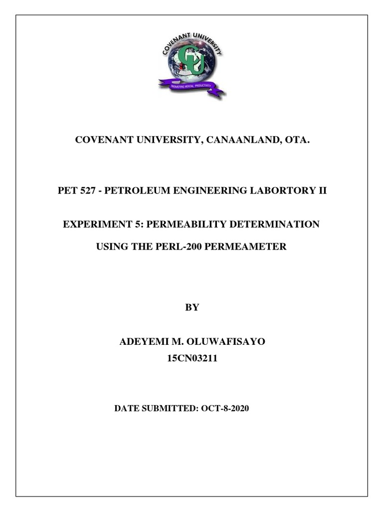 Measuring Liquid Permeability Using a PERL-200 Permeameter | PDF ...
