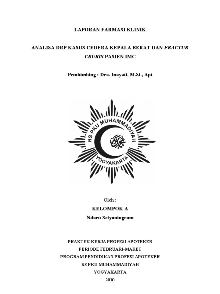 Analisa DRP Kasus Cedera Kepala Berat | PDF