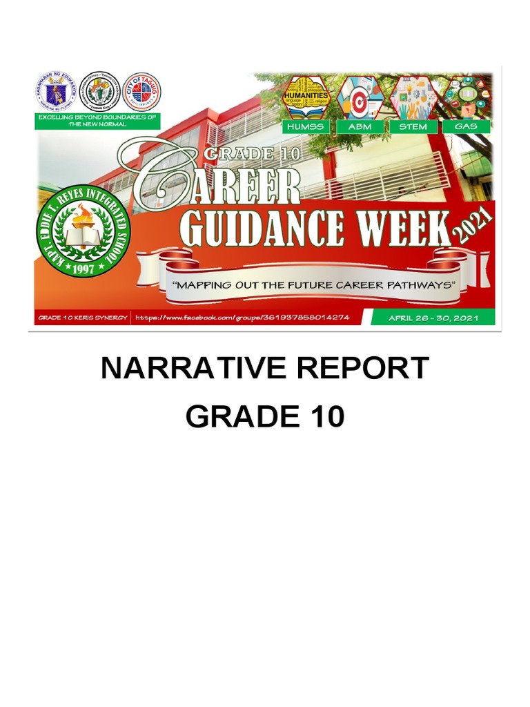 CAREER GUIDANCE WEEK Narrative | PDF | Human Nature | Further Education