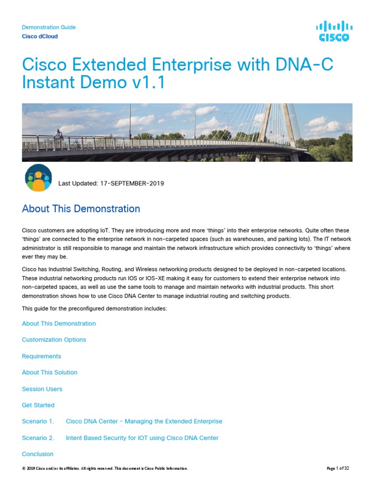 Cisco Extended Enterprise With DNA-C Instant Demo v1.1: About This ...