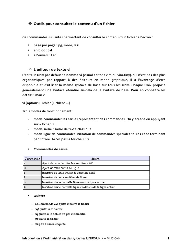 6.2. Manipulation Des Fichiers Et Répertoires | PDF | Interface en ligne de commande | Fichier ...