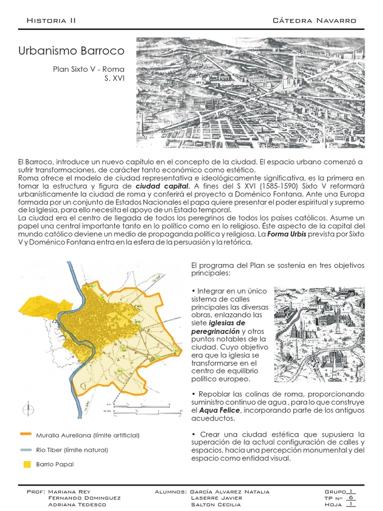 TP6 - Sixto V | PDF | Roma | Religión y creencia