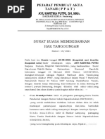 2 Apht Ppat Contoh Akta | PDF