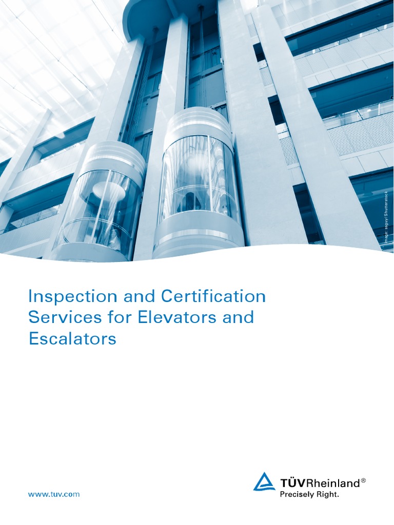 Inspection and Certification Services For Elevators and Escalators ...
