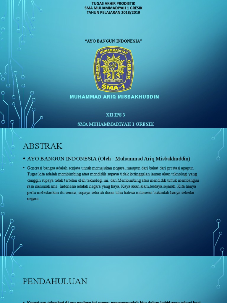 Muhammad Ariq Misbakhuddin PPT TA Prodistik | PDF | Ilmu Sosial