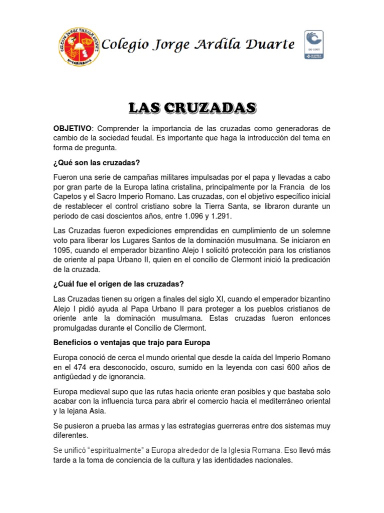 Las Cruzadas | PDF | Cruzadas | Saladin