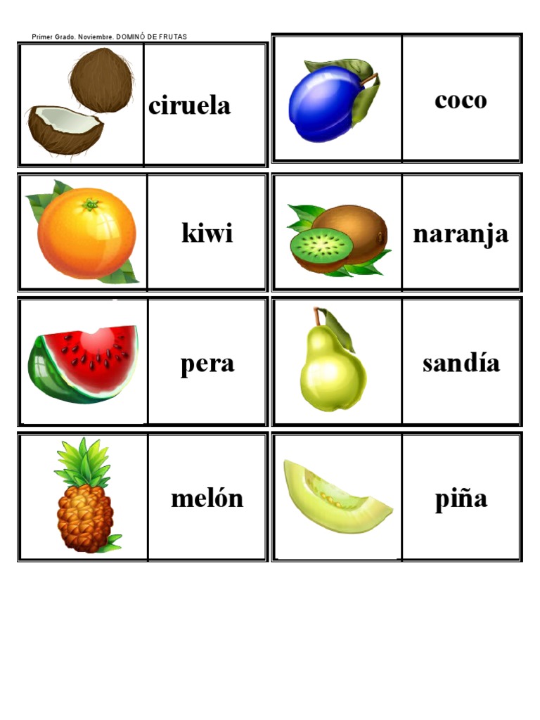 Dominó de Frutas | PDF