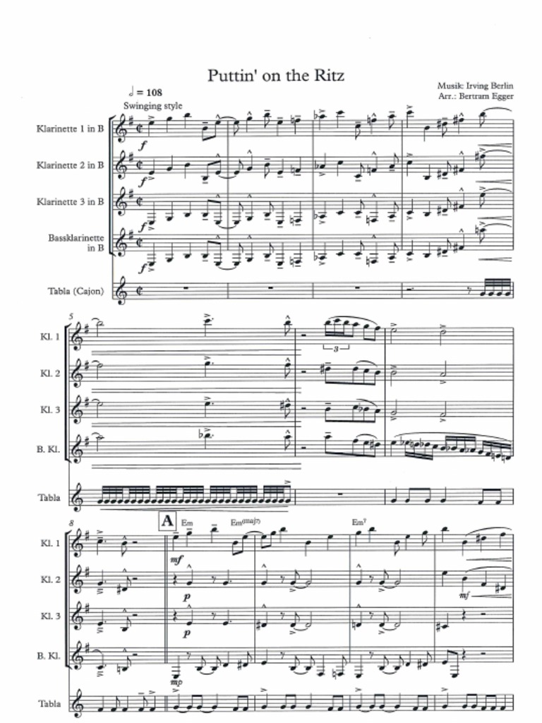 Puttin' On The Ritz | PDF