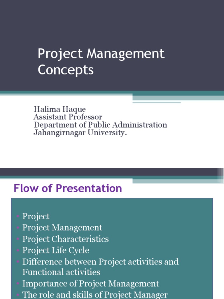 Project Management Concepts | PDF | Project Management | Evaluation