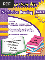 G6 Reading Comprehension | PDF | Teaching Methods & Materials