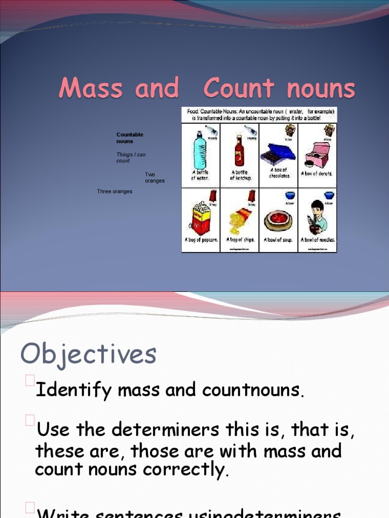Countable Nouns: Things I Can Count | PDF | Noun | Foods