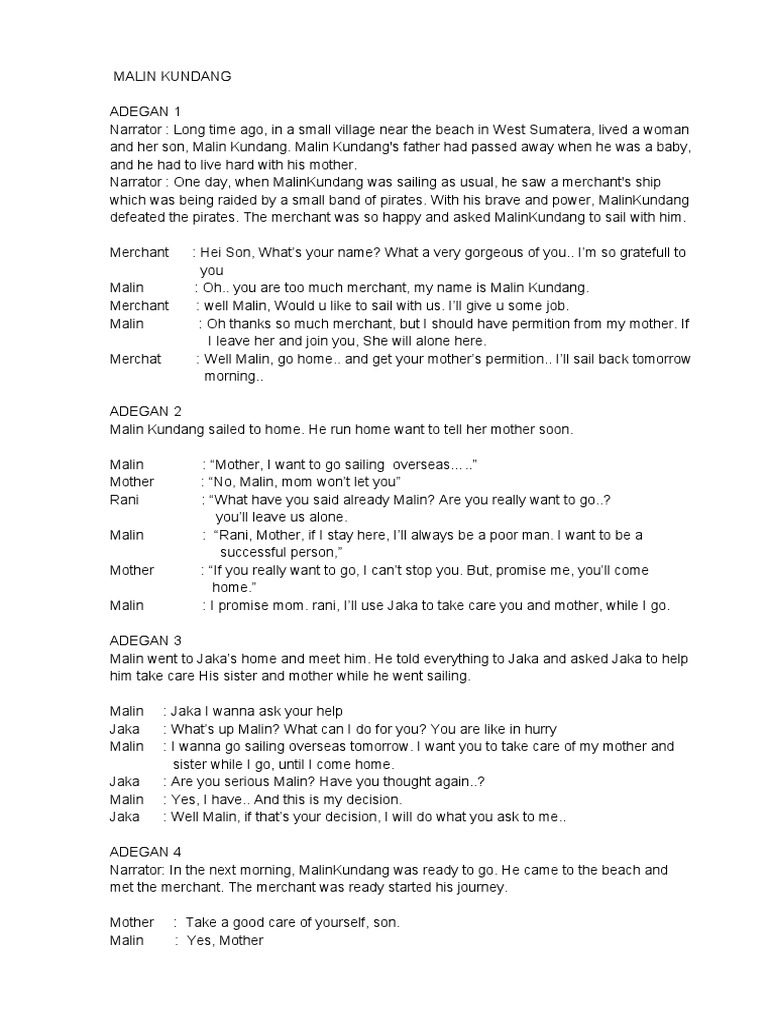 Malin Kundang | PDF