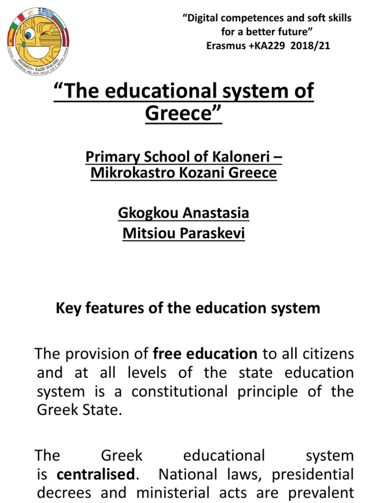 Greek Education System Overview | PDF | Vocational Education | Schools