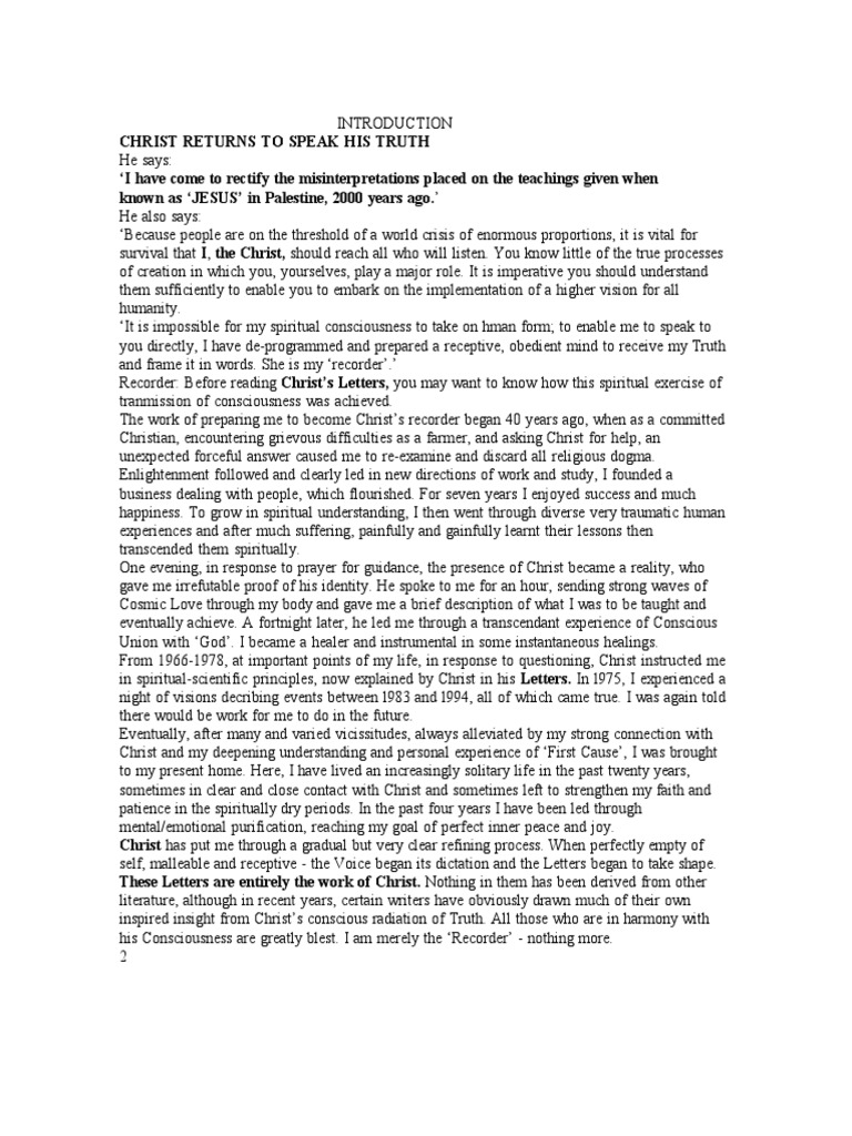 Christ Letters English | Resurrection Of Jesus | Jesus