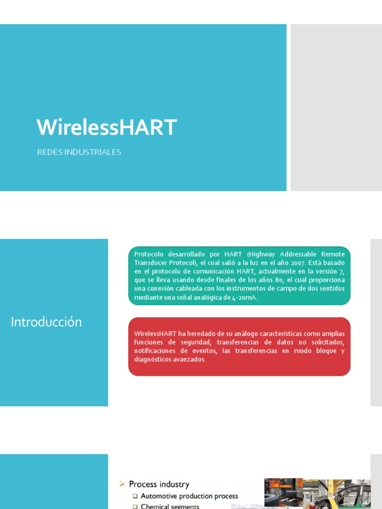 Wireless HART | PDF | Red de computadoras | Modelo osi