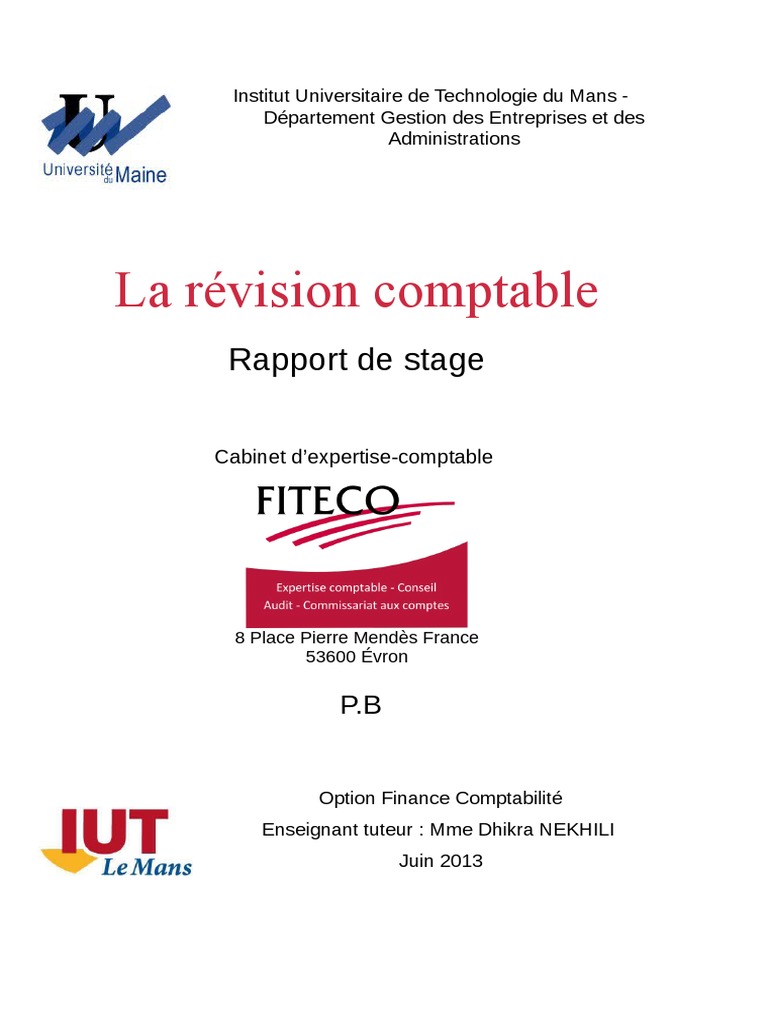 Révision Comptable : Méthodologie et Pratiques | PDF | Revenu brut ...