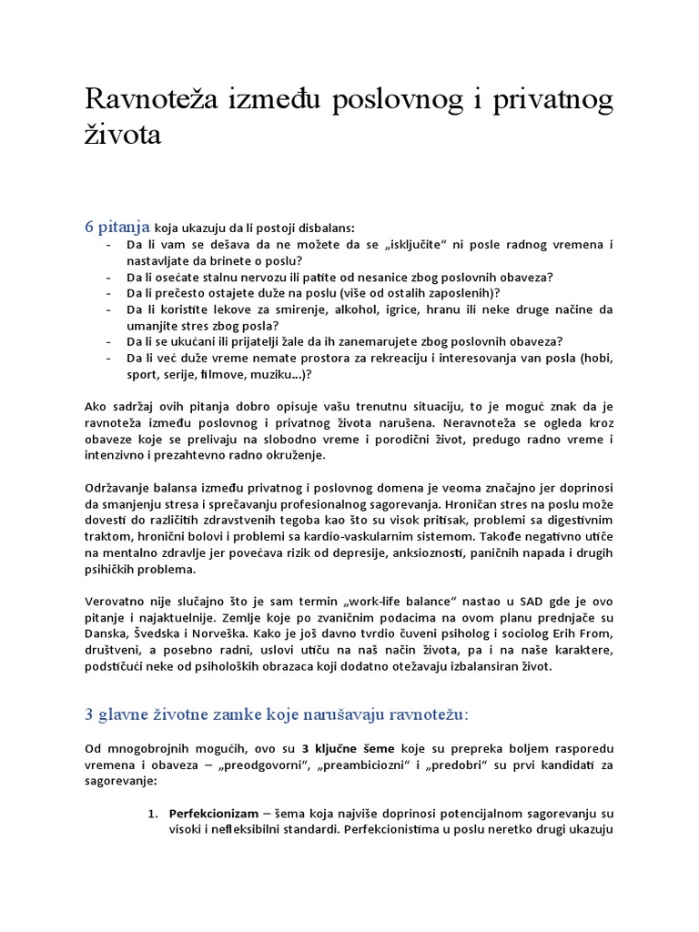 Ravnoteza | PDF