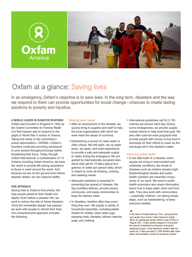 Oxfam Overview | Download Free PDF | Oxfam | Poverty