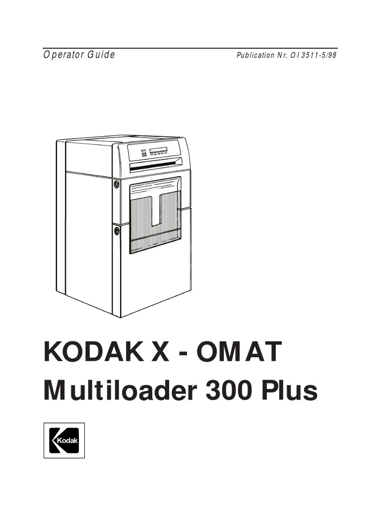 Kodak X Omat Multiloader 300 Plus - User Manual | PDF | Electromagnetic ...