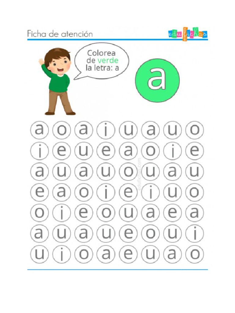 Encuentra Las Vocales | PDF