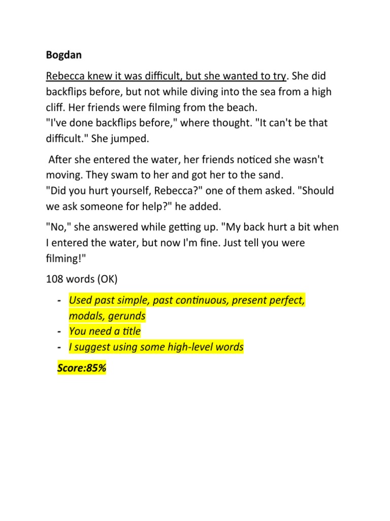 PET Stories Jan 2021 | PDF | Grammar