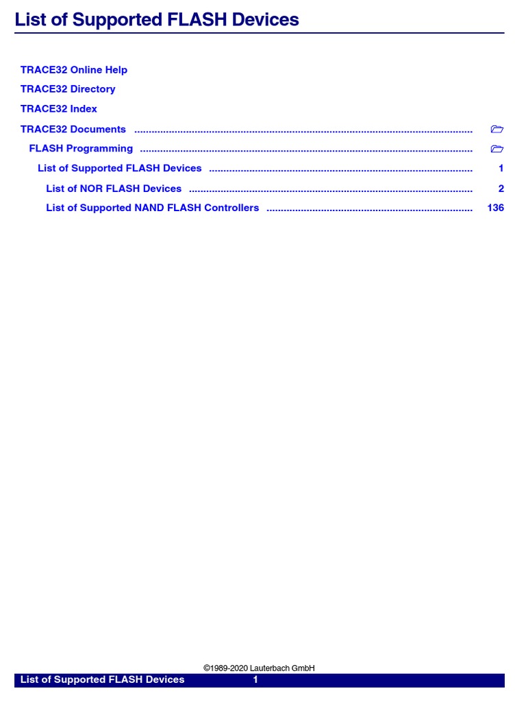 Flash List | PDF | Flash Memory | Integrated Circuit