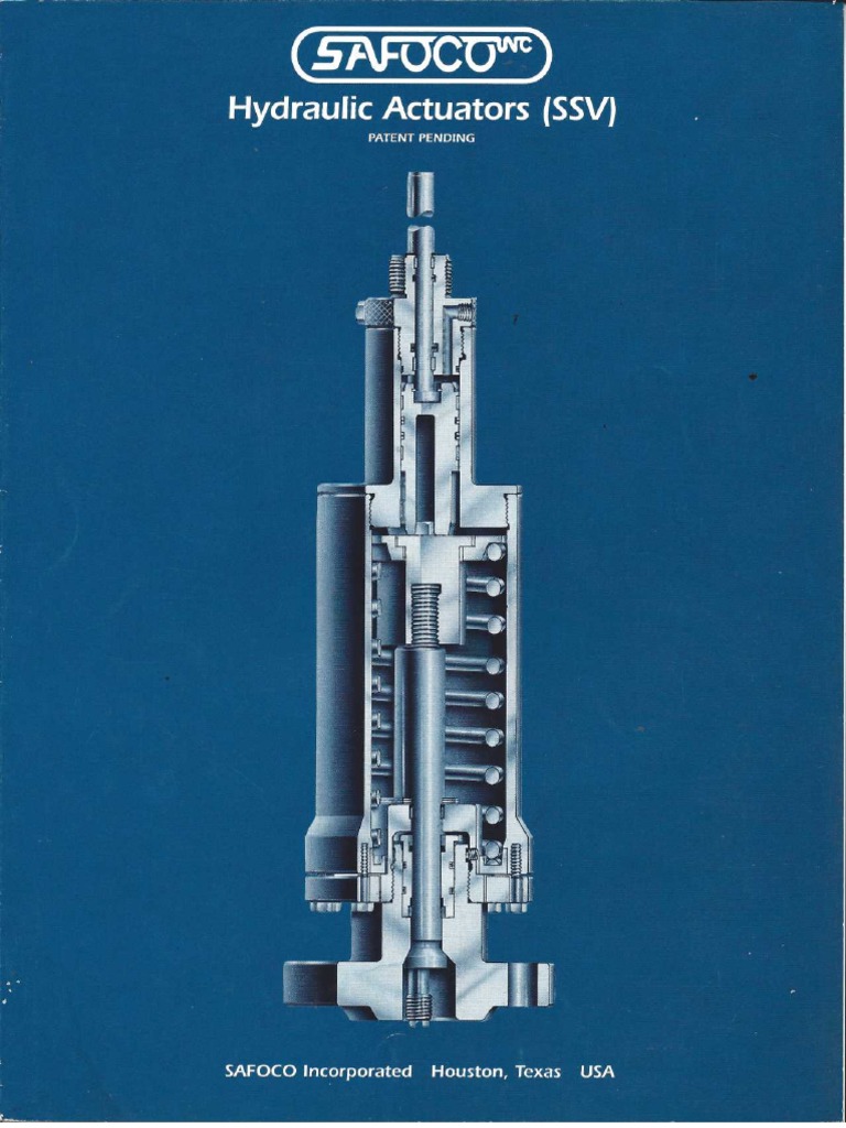 Safoco Actuador Hidraulico (SSV) | PDF