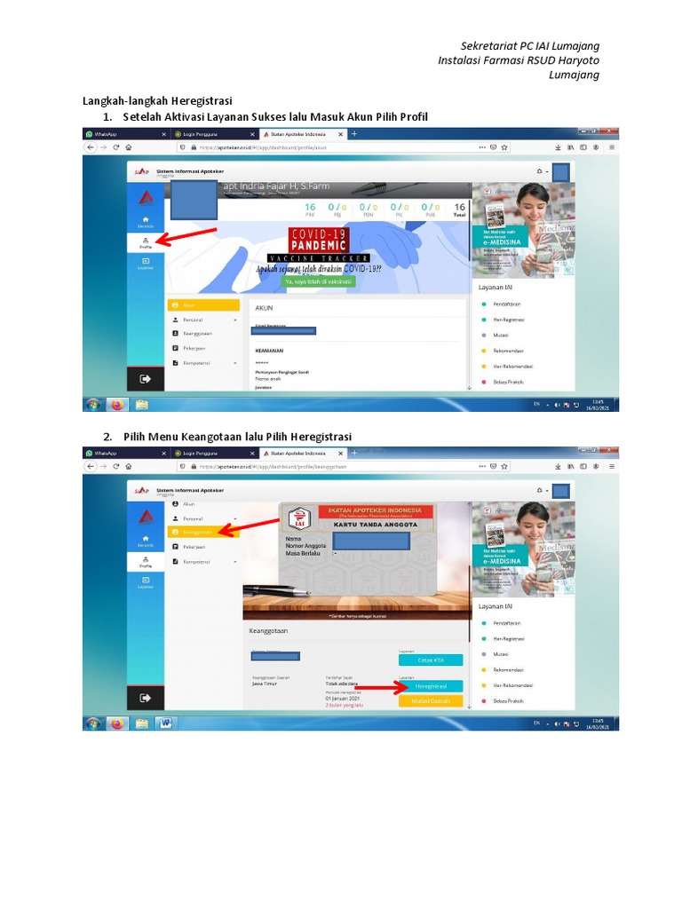 Tutorial Heregistrasi SIAp | PDF